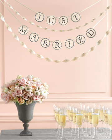 DIY: Just Married sign at reception | Zo zivota vydatej zienky