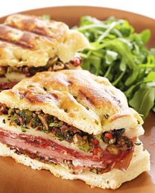 Muffaletta Panini Recipe | Martha Stewart